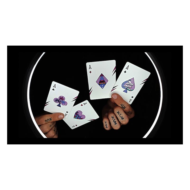 Retro Wave Playing Cards